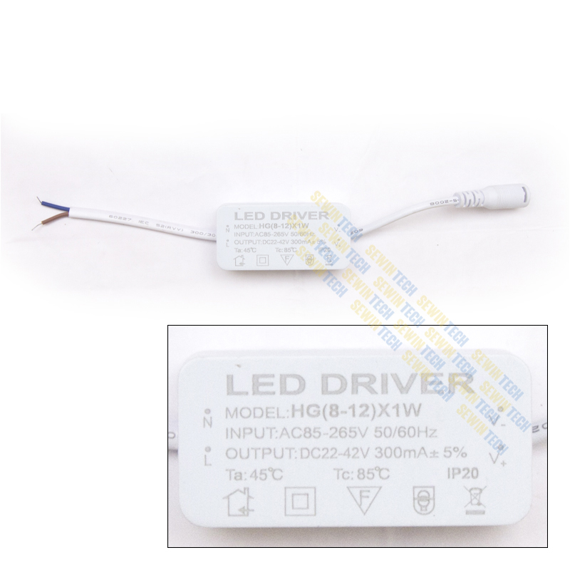 8-12W LED Panel Lights Driver 8W 12W Power Supply Lighting Transformer ...