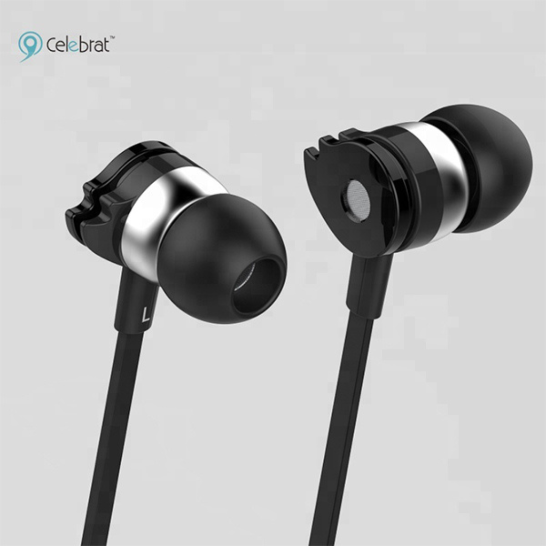 Celebrat D1 Wired Earphones Sport headset 1.2M In ear Deep Bass Stereo ...