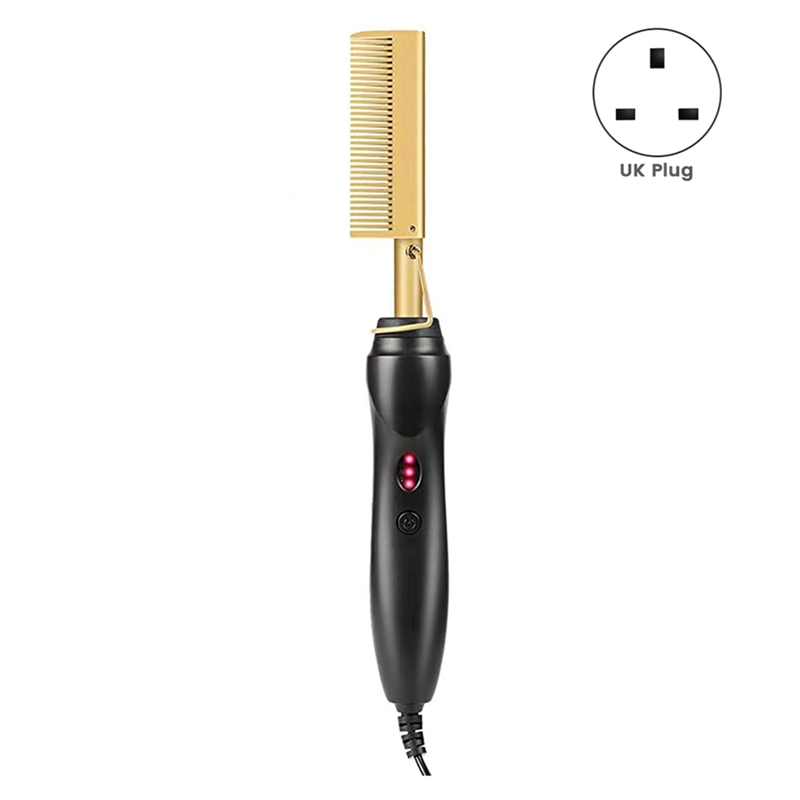 Wet and Dry Electric Copper Comb, Curling Iron, Straightening UK Plug ...