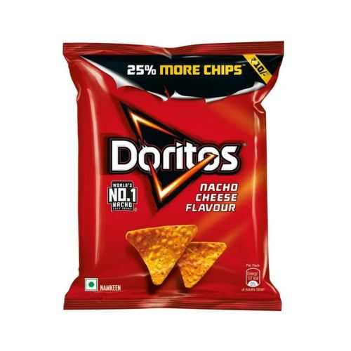 Doritos Nachos Cheese Pouch 50g | Cheese Flavour | Crispy Chip Snacks ...