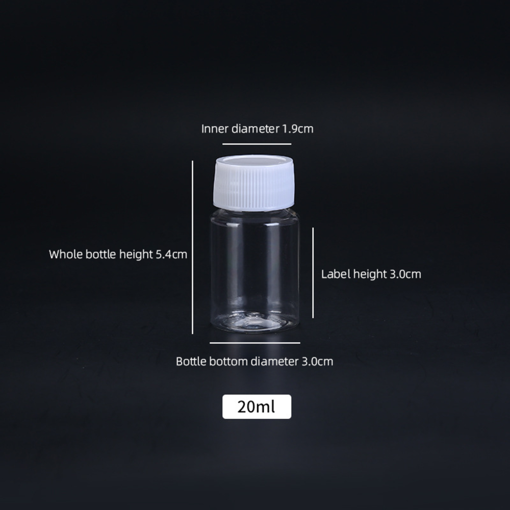 15ml/20ml/30ml/100ml Vial Container Reagent Bottles Seal Solid Medicine ...