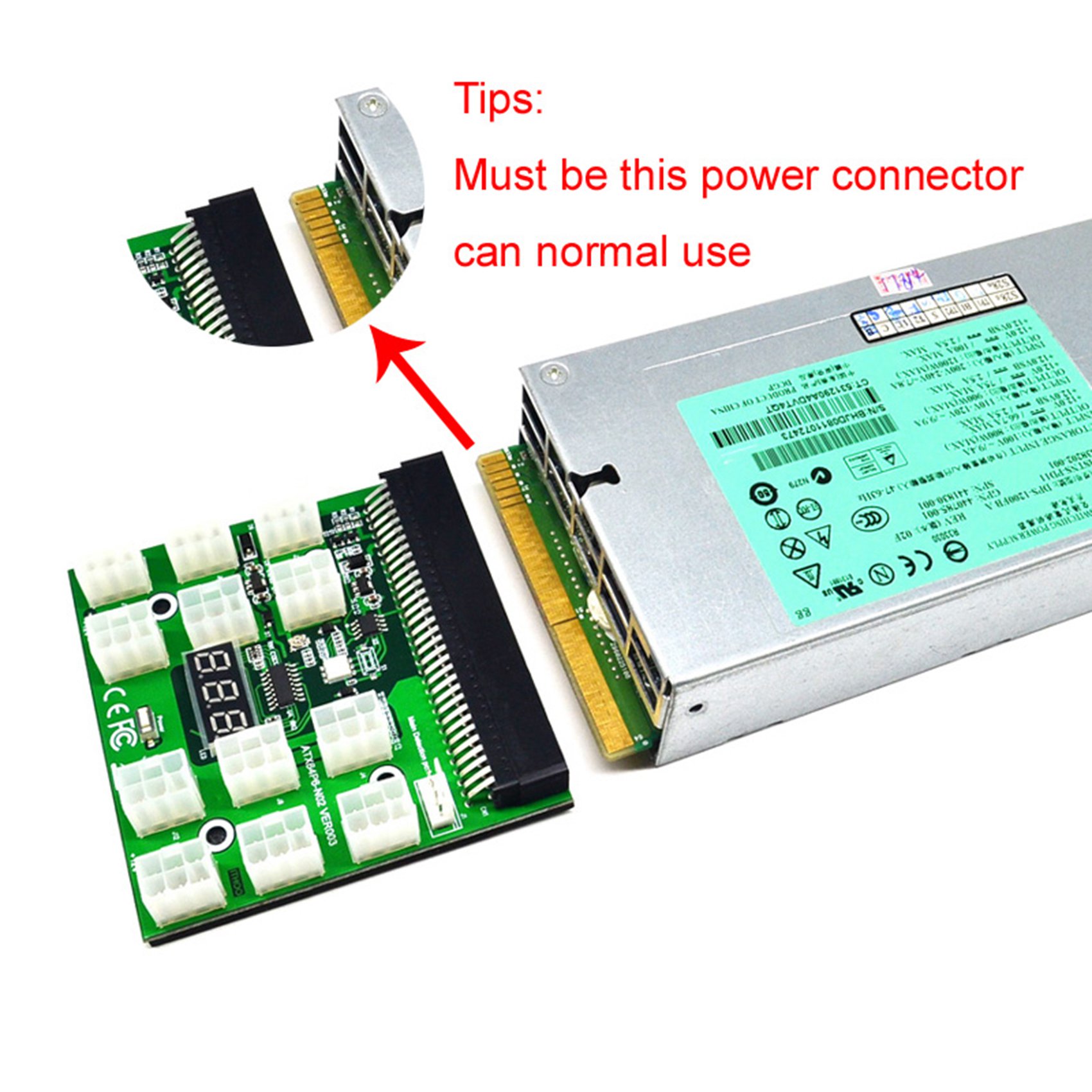 Breakout Board for 1200W 750W PSU GPU Miner Mining BTC ETH | Daraz.lk