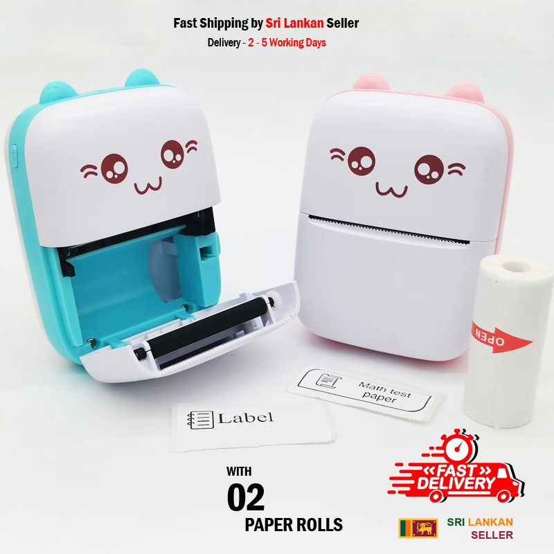 Small Portable Wireless Thermal Photo Printer Pocket Student Mini ...