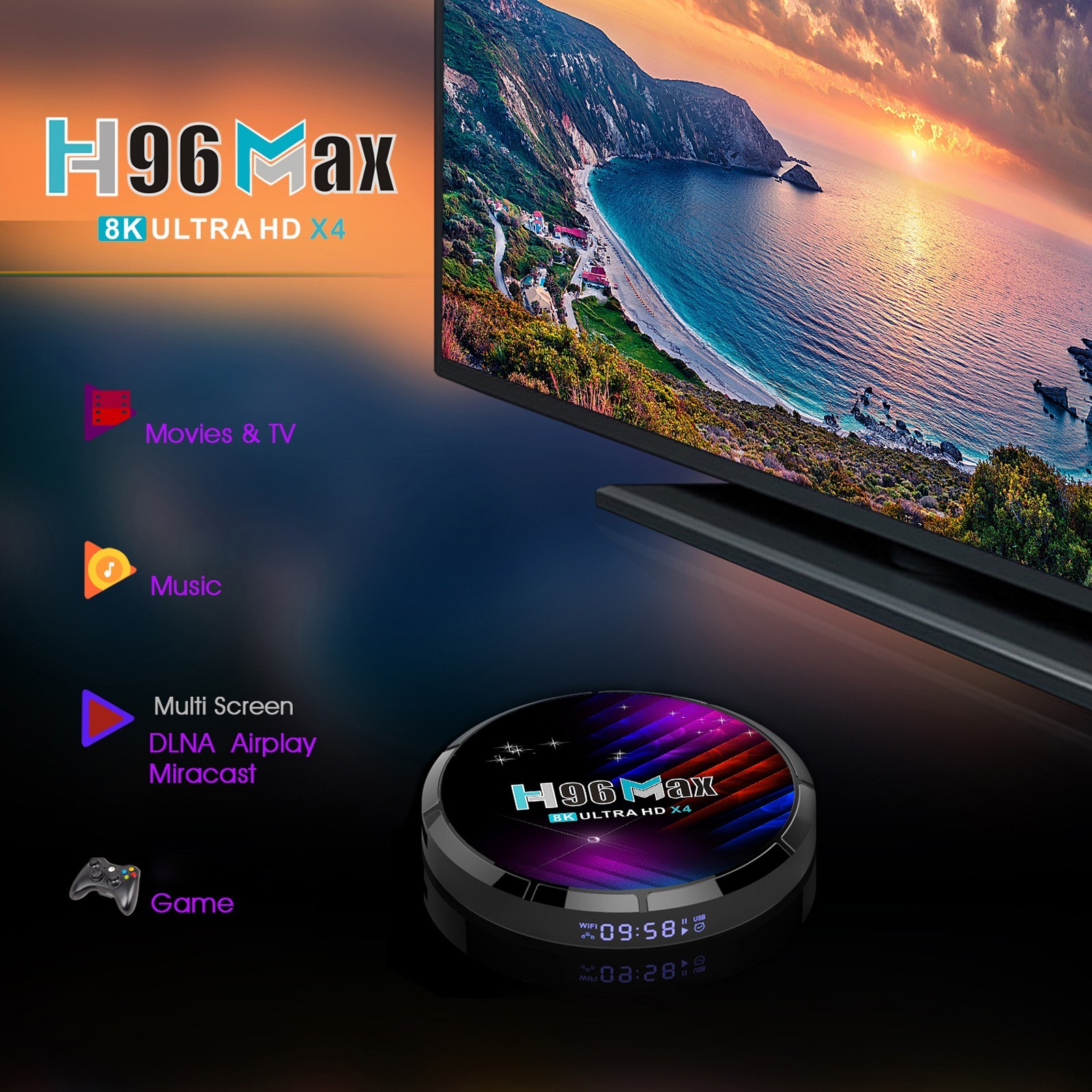 H96 Max X4: 4K Media Box 905X4 Chip | Daraz.lk