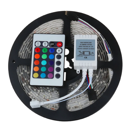 5M Led Strip 3528 SMD 300LEDs RGB Color Changing Flexible Led Strip ...