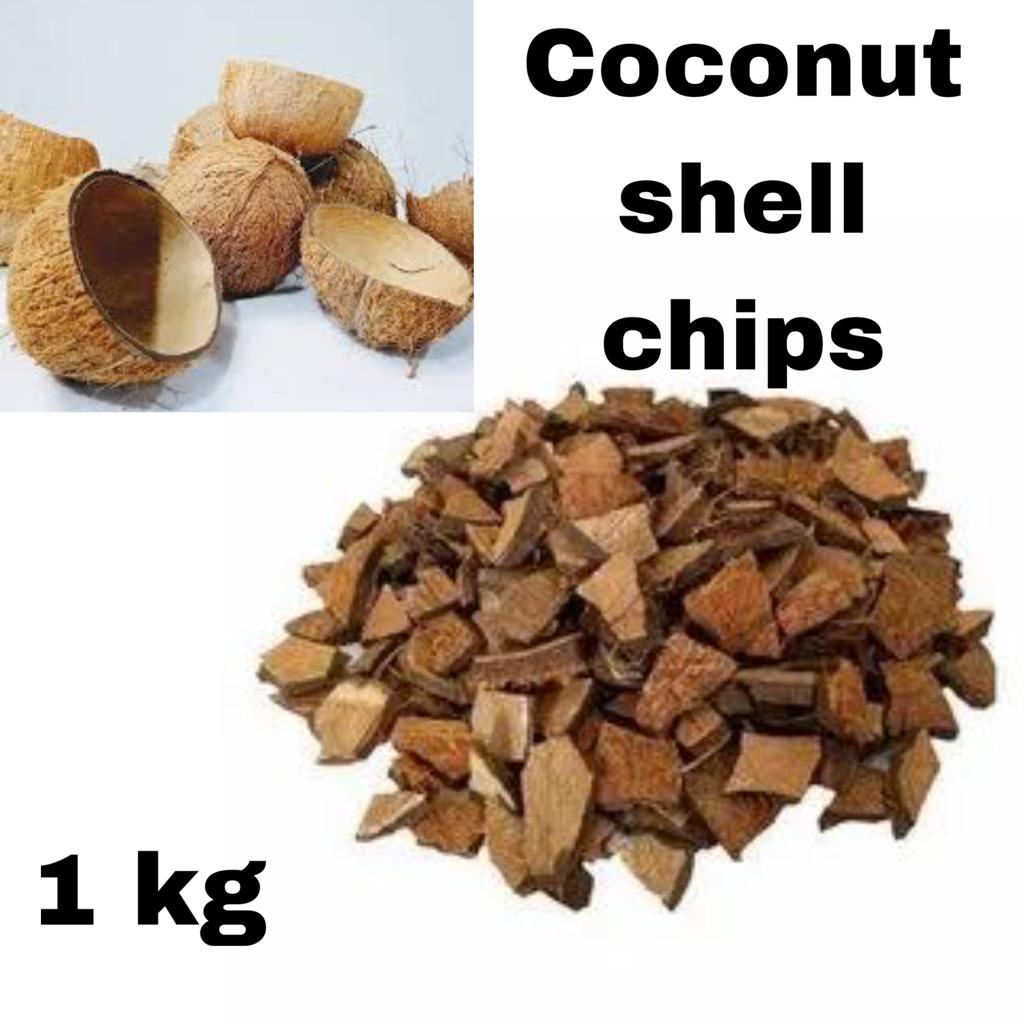 COCONUT SHELL CHIPS1 kg,1 Kg Raw type Natural Coconut shell chips for ...