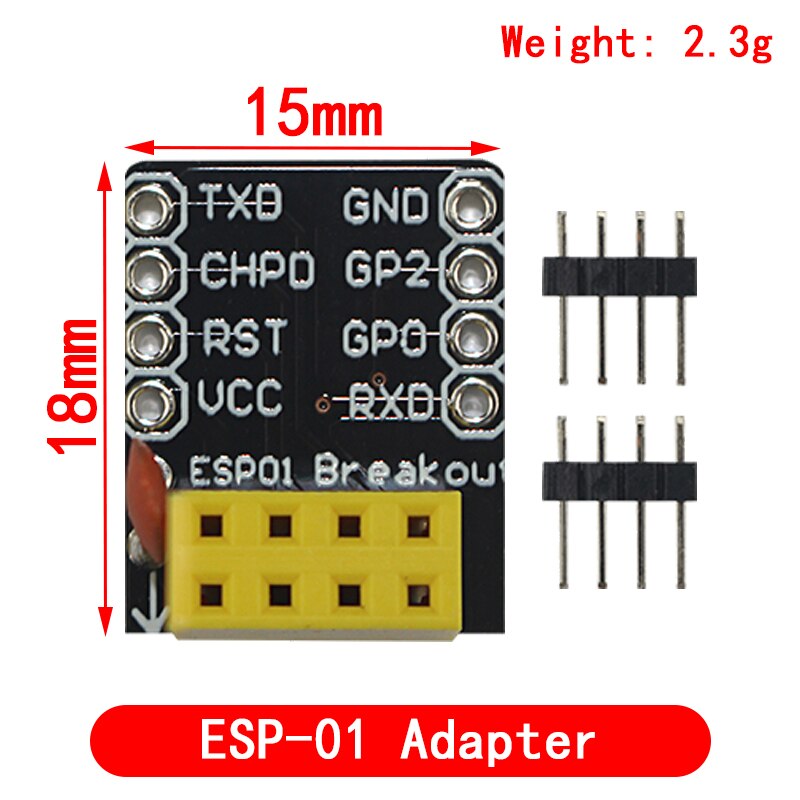 ESP01 Programmer Adapter UART GPIO0 ESP-01 Adaptater ESP8266 CH340G USB to ESP8266 Serial ...