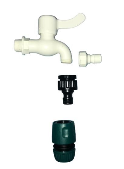 Garden Tap PVC 1/2" - Tap connector - Garden Hose connector | Daraz.lk
