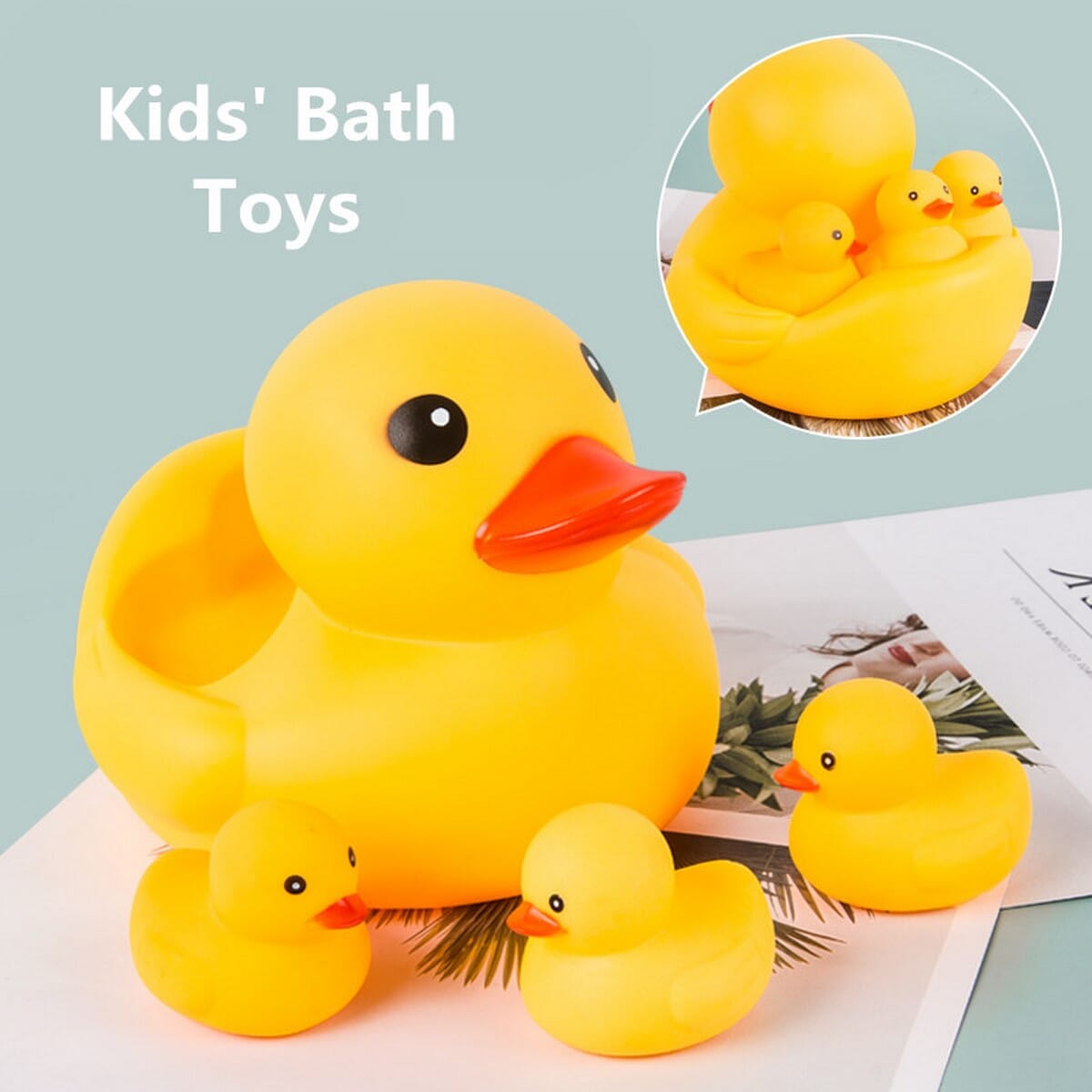 4pcs Duck Animal Bath Toys For Baby Toddlers, Wind Up Floating 【90%OFF!】