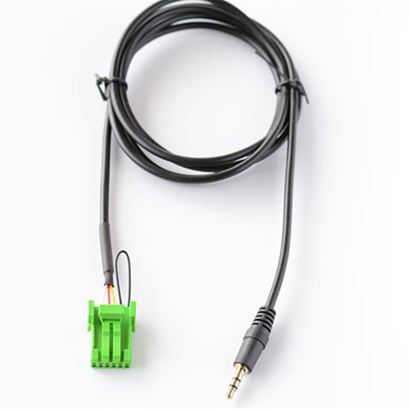 2X 6Pin Green Connector Stereo 3.5MM Jack Audio Aux-in MP3 Cable Wire ...