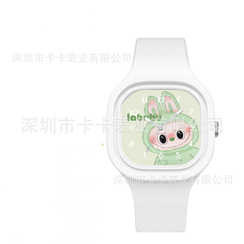 Labubu MINISO Cartoon Watch Women Silicone Watch Student Cute Cartoon ...