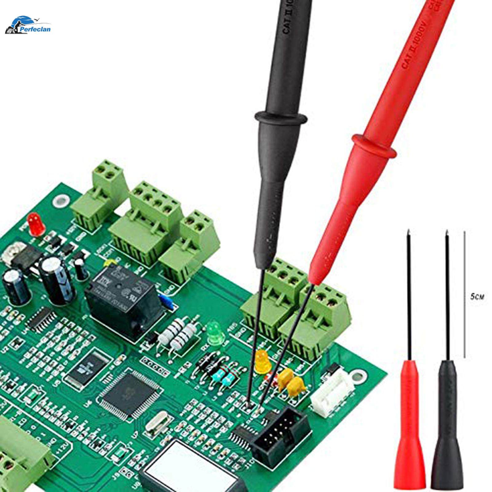 2Pcs Multimeter Leads Set Black and Red 2mm Probes for LED Tester ...