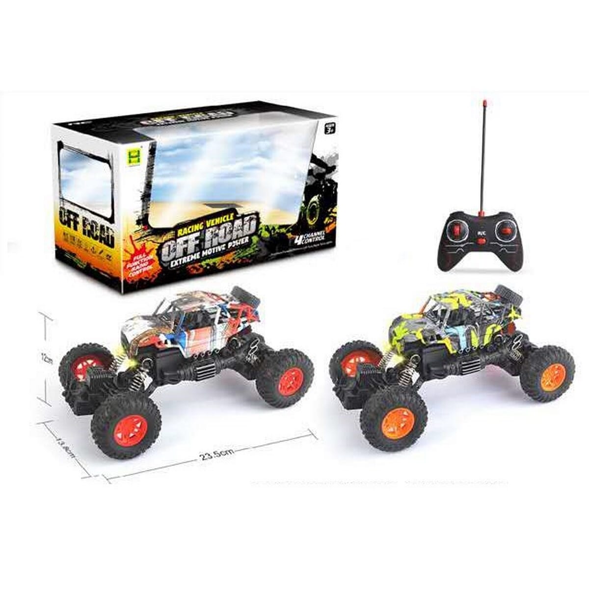 4WD RC Racing Vehicle Off Road Extreme Motive Power Radio Control Car ...