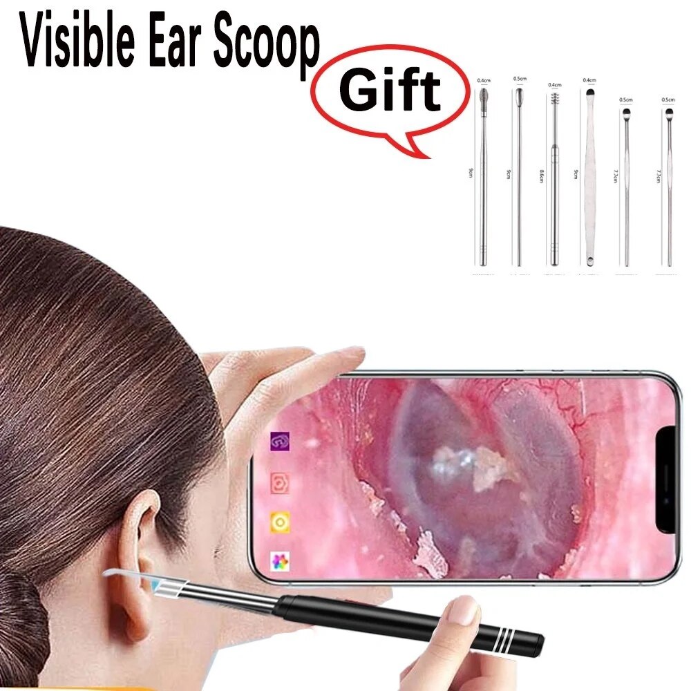 Ear Wax Removal Tool, Ear Stick Endoscope Earpick Camera Otoscope Ear ...