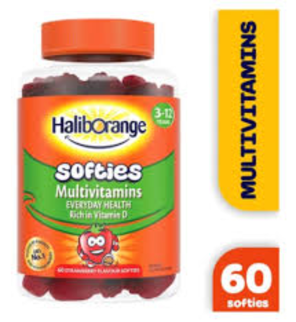 HalibOrange Softies Strawberry Flavour Multivitamins (3-12 Years) 60 ...