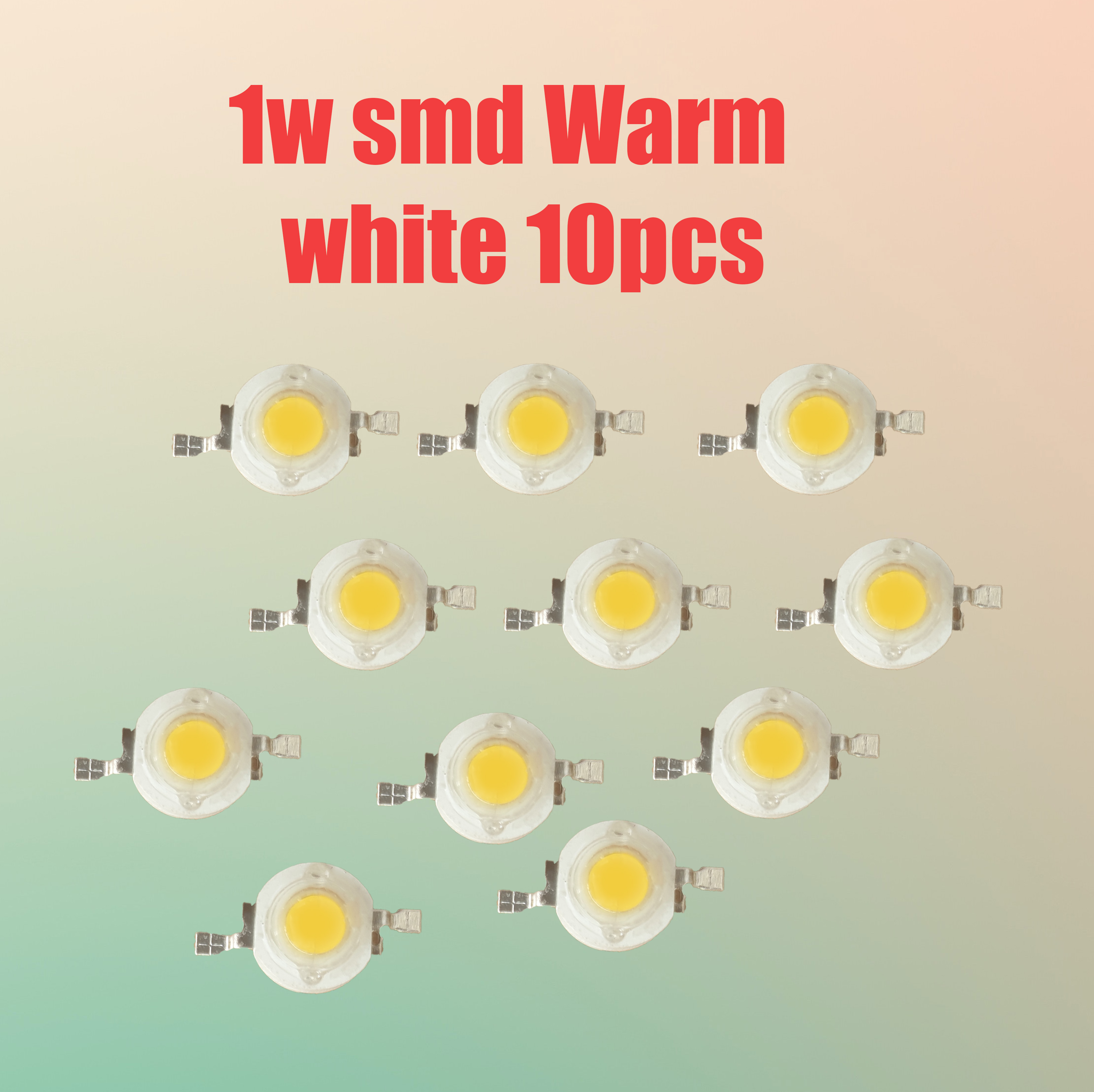 1/2/5/10/20/50Pcs High Power Led Chip 1W/3W White 6000K - 6500K (300mA - 350mA / DC 3V - 3.4V ...