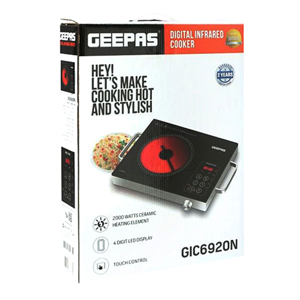 Geepas Digital Infrared Cooker 2000W Black, GIC6920 | Daraz.lk