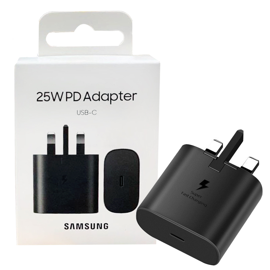 Samsung Charger 25W 45W PD Adapter Super Fast Charging UK Main Plug USB-C High-Five LK | Daraz.lk