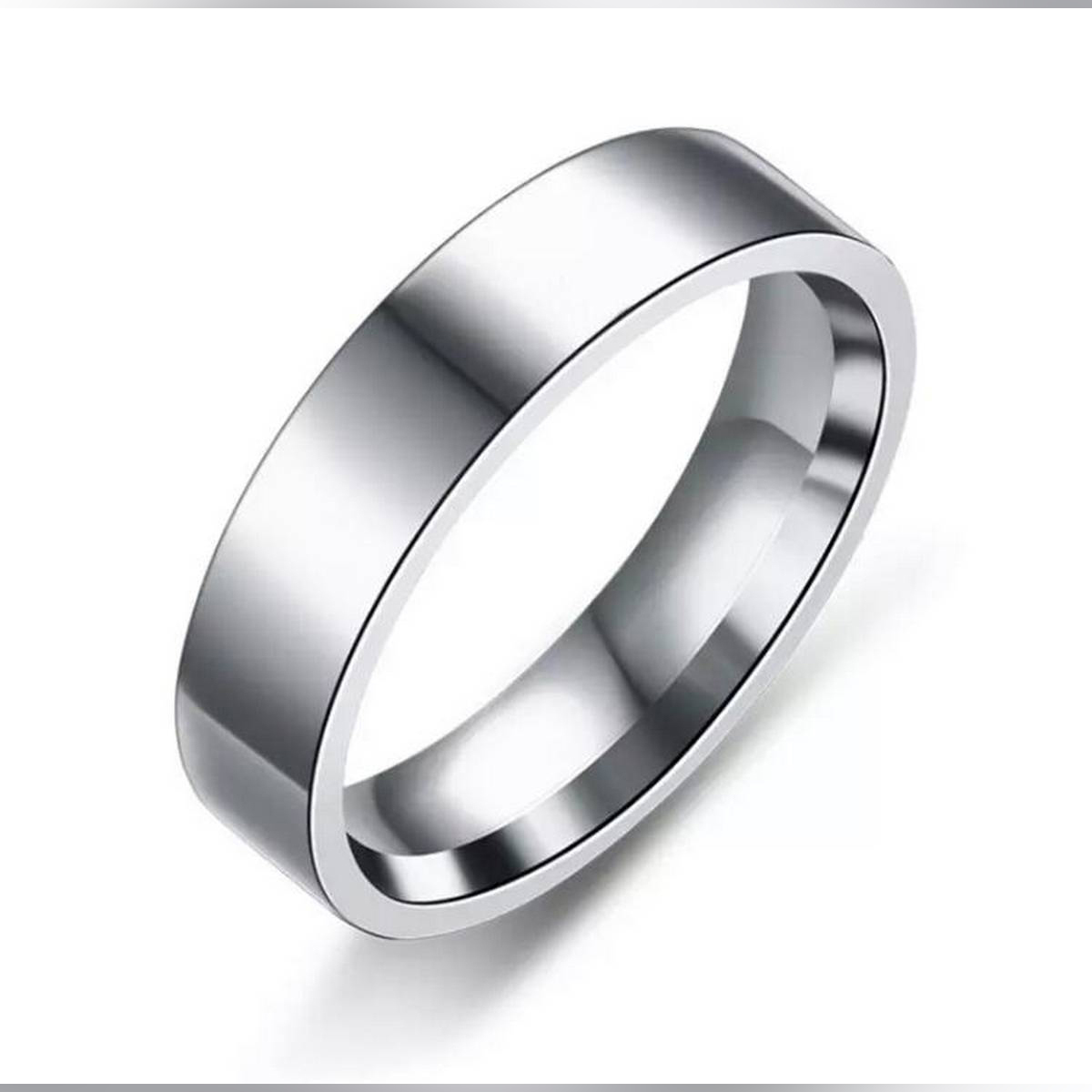 Stainless Steel Rings for Men and Women - Black and Silver Finish ...