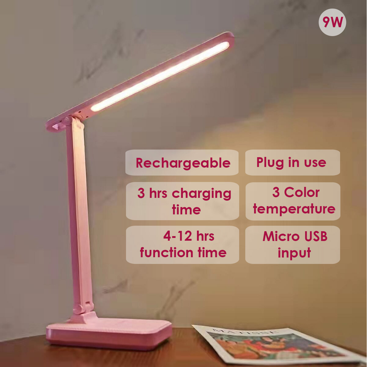 LED Rechargeable Study Lamp - 721634 | Daraz.lk