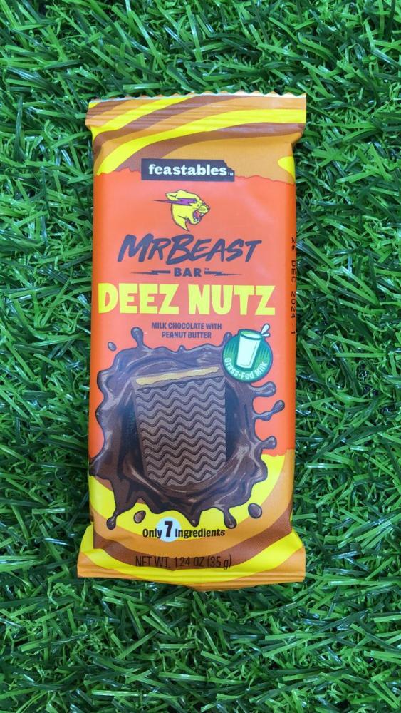 Mr Beast Bar Deez Nutz Milk Chocolate With Peanut Butter 35g | Daraz.lk