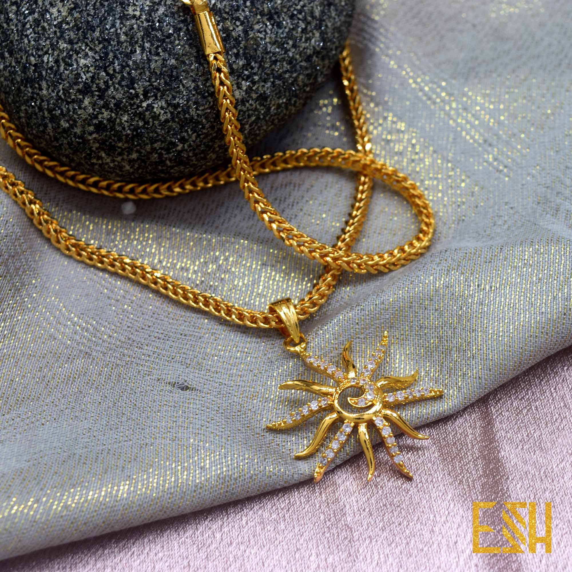 Gold Plated 18/24 Inch 2mm singapore square fox chain with octopus ...