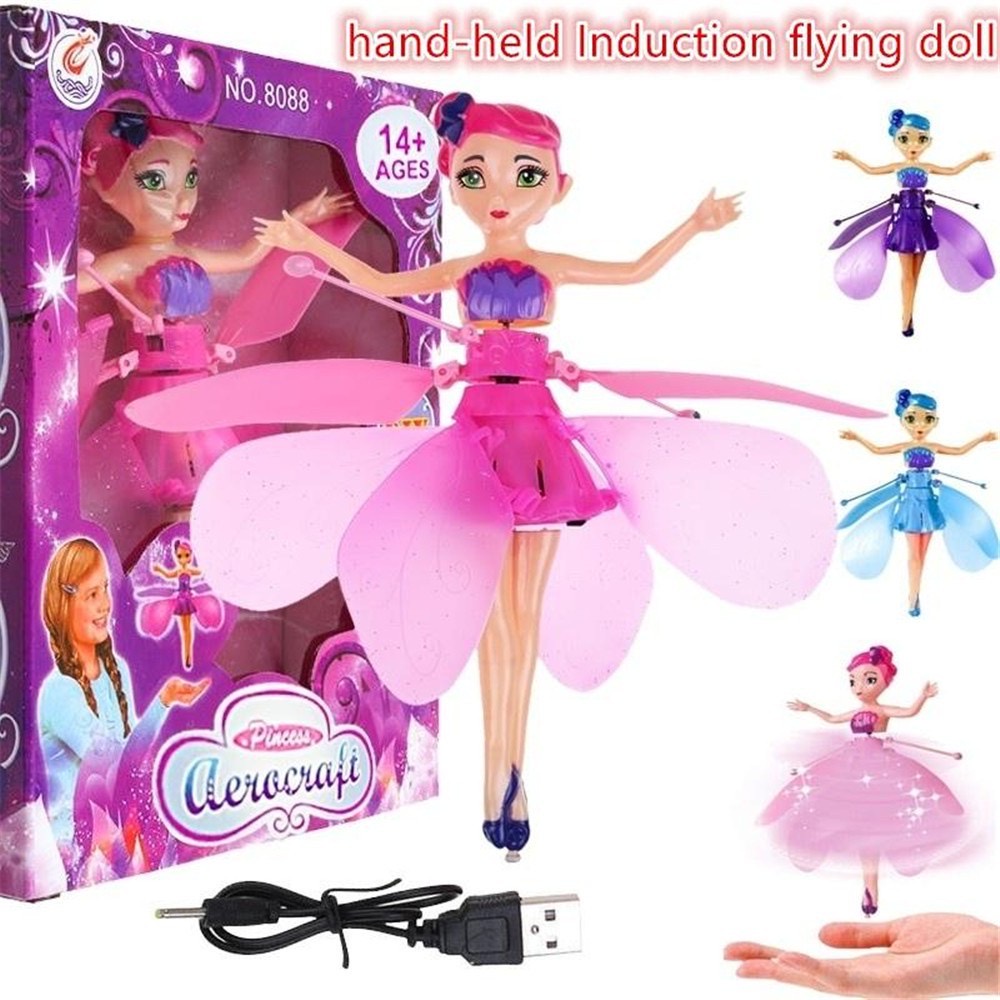 Flying Fairy Doll with Infrared Hand Induction Control Helicopter (TBS ...