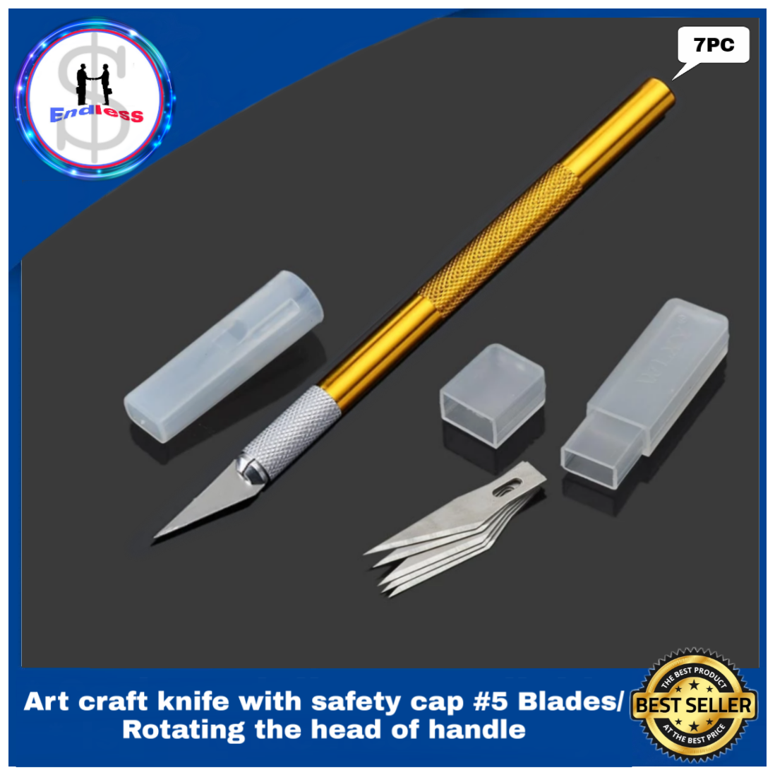 6pcs/Set Wood Paper Cutter Pen Knife Scalpel Steel Blades, 44% OFF