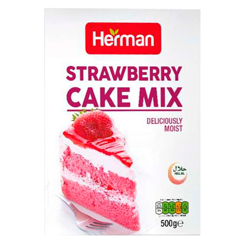 Herman Strawberry Cake Mix 500g | Daraz.lk