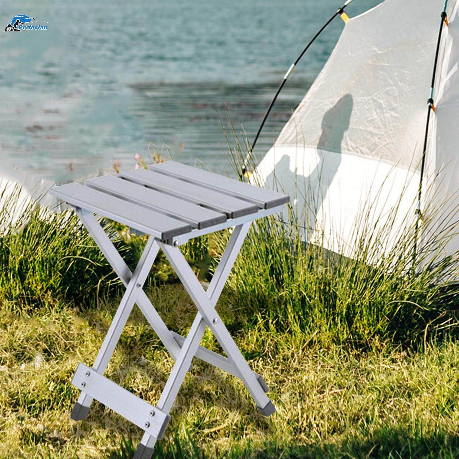 Folding Camping Stool Outdoor Foldable Stool Lightweight Aluminum Alloy ...
