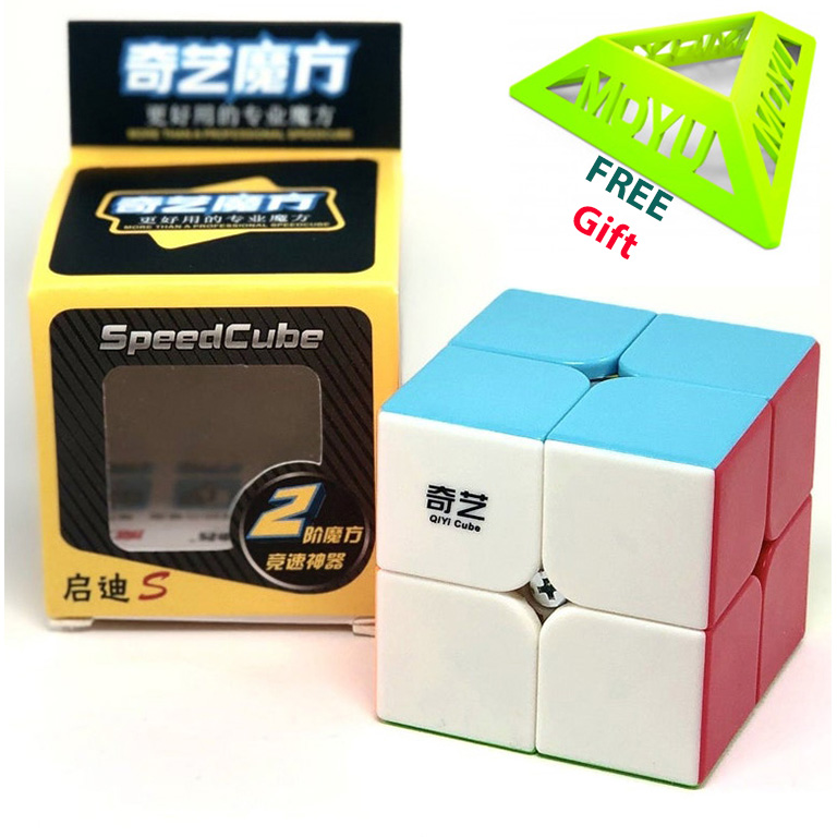 2x2 High Speed Stickerless Magic Cube Rubik 2 by 2 Puzzle Cube for All ...