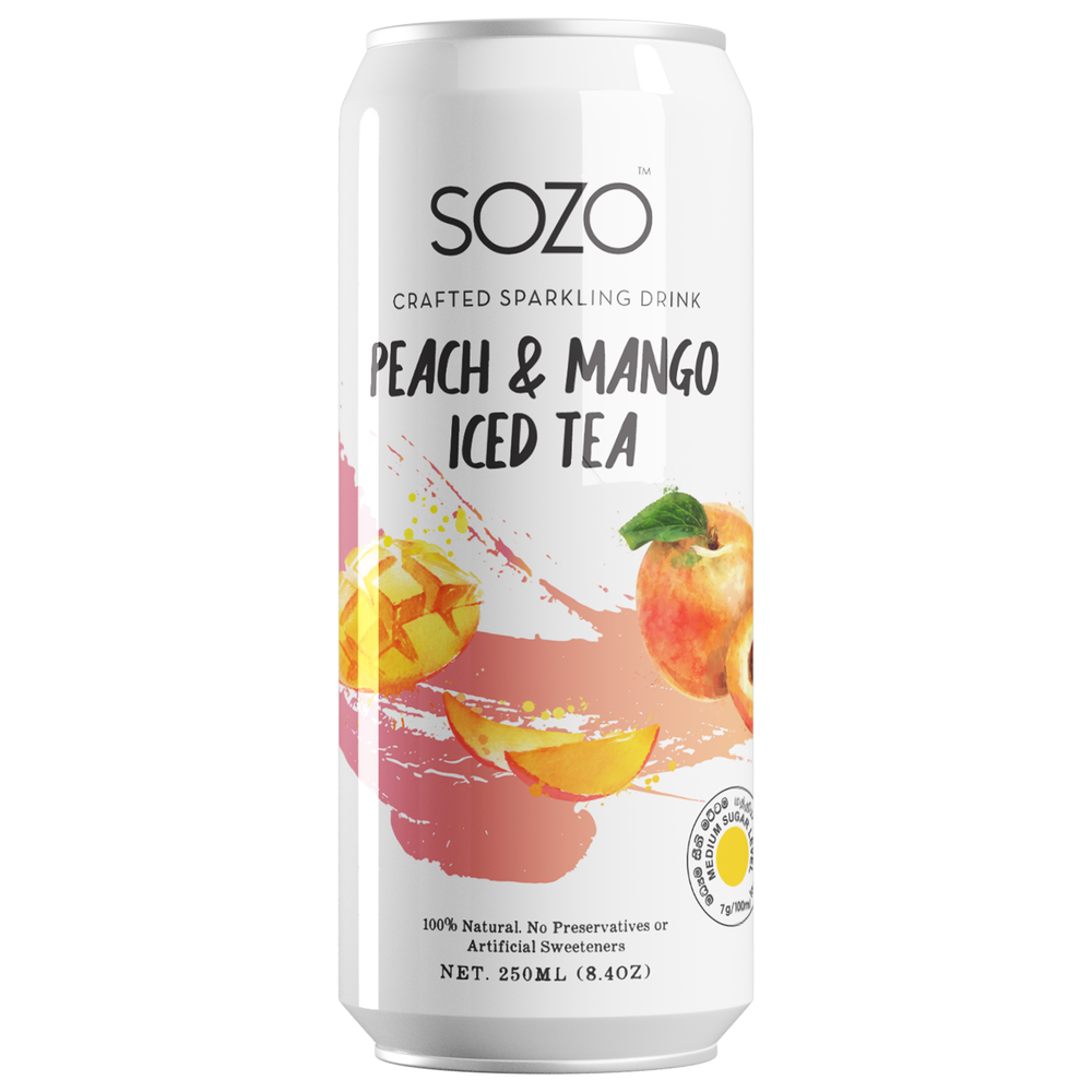 Sozo Peach & Mango Iced Tea Can - 250ml | Daraz.lk