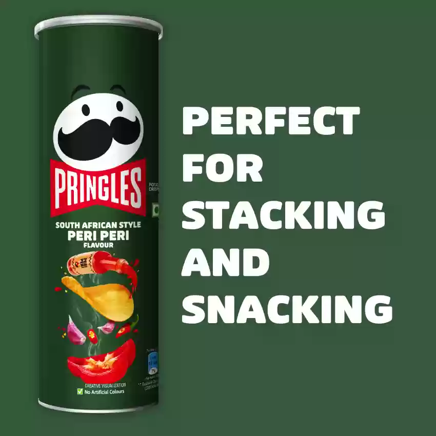 Pringles South African Style Peri Peri Flavour Chips 107g - Pringles ...
