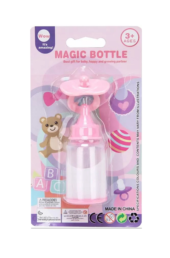 Magic Dummy Milk Bottle & Pacifier Doll Feeding Play Toy Set, Magic ...