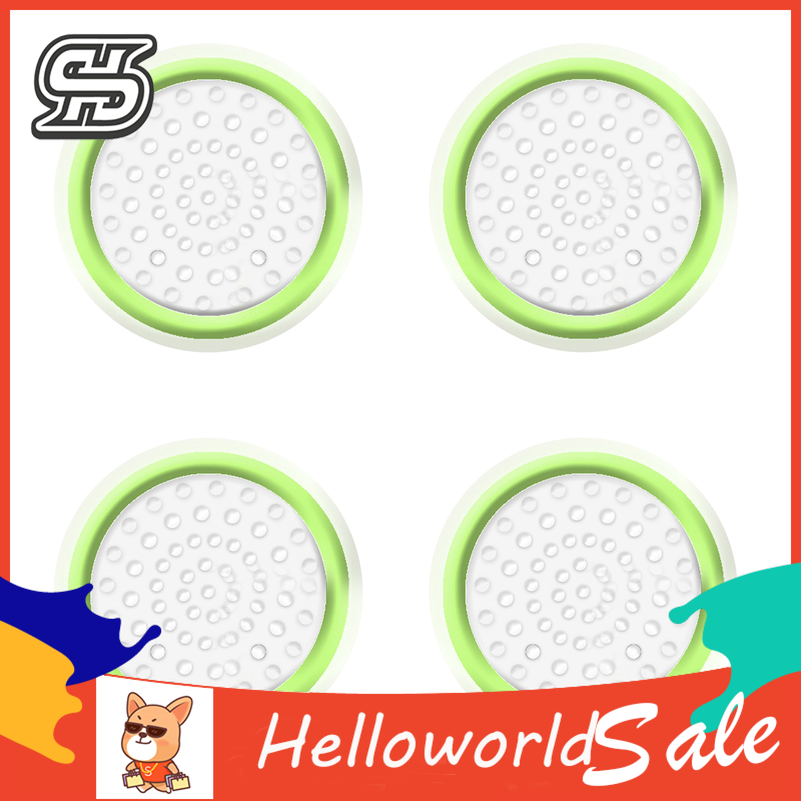 4Pcs Joystick Cap Cover Soft Eco-friendly Silicone Rubber Thumb Grip ...