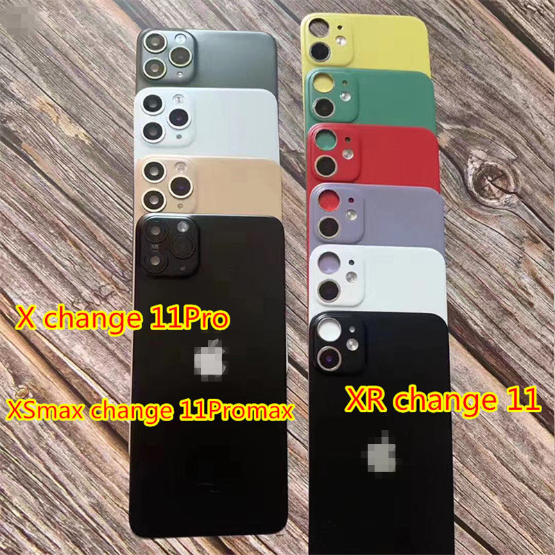 Biruiqu For iPhone X XS Seconds Change 11 Pro Lens Sticker Fashion Back ...