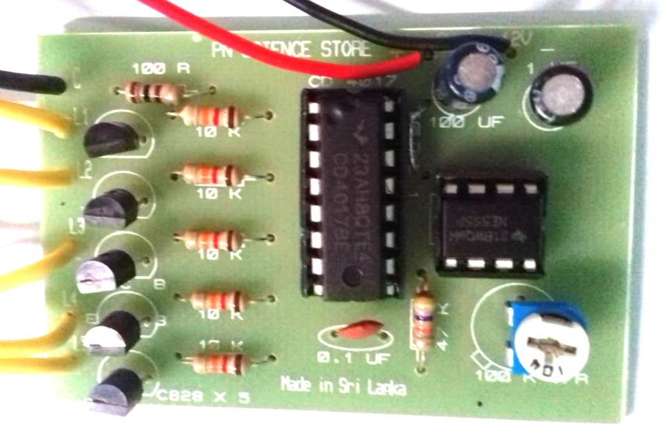 CD4017 & NE55 90LED Driver Circuit solder high quality board PCB DIY ...
