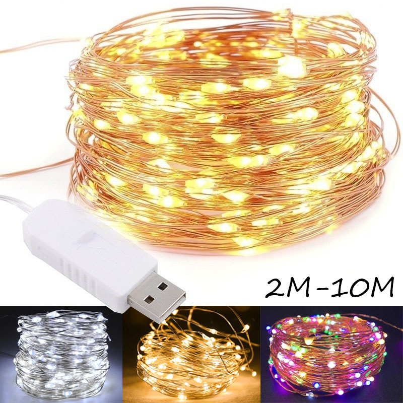 LED Fairy String Lights USB Copper Wire Starry String Light Strip Lamp ...