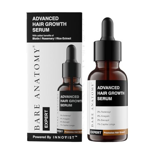 Bare Anatomy Advanced Hair Growth Serum | 3% Redensyl + 4% Anagain + 3% ...