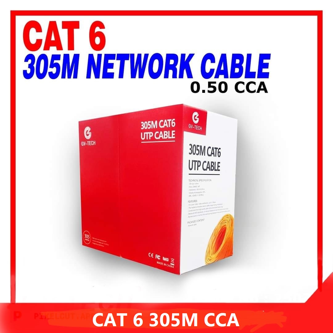 CAT6 305m Grey Network Data Ethernet Cable / CAT5E 305m Grey Network ...