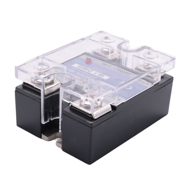 2X SSR 25A 3-32V DC to 24-480V AC Single Phase Solid State Relay DC ...