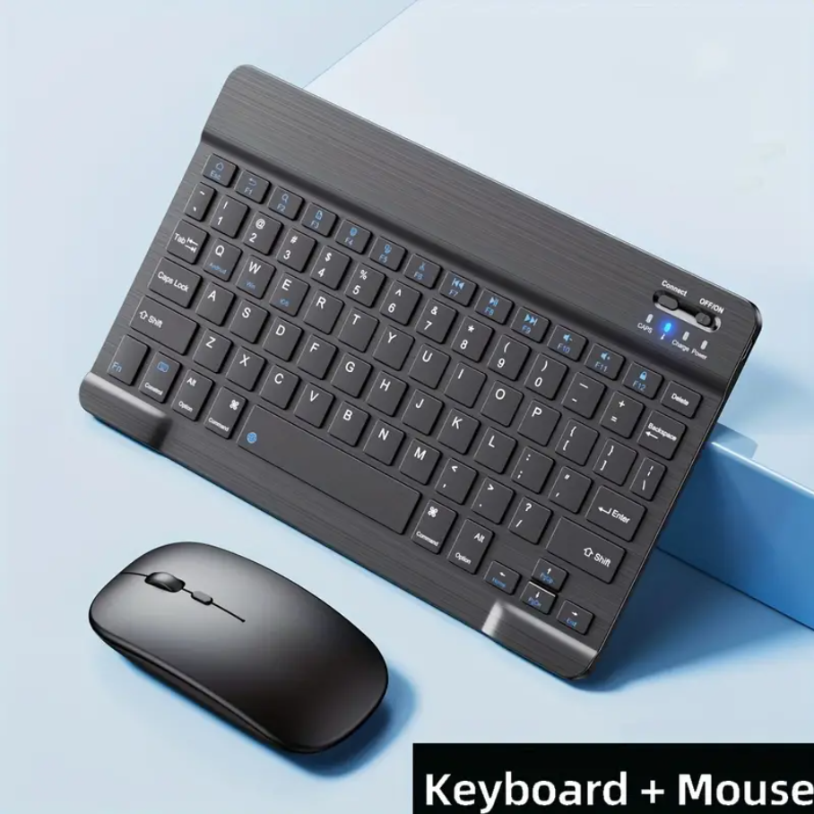 Portable Bluetooth Keyboard and Mouse Combo – Lightweight Wireless Set ...