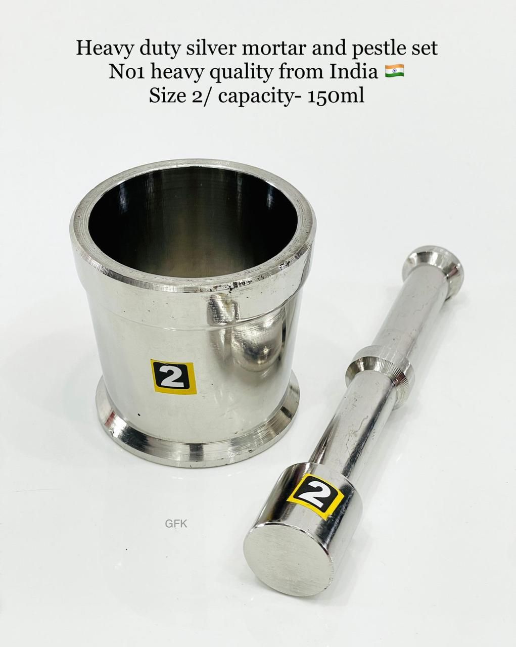 Buy No 3 Heavy / Silver / Mortar and Pastle / Heavy Quality