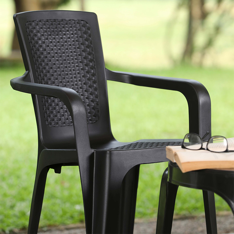 Phoenix Rattan Chair Brown / Maroon / Black Heavy duty plastic 2022 New ...