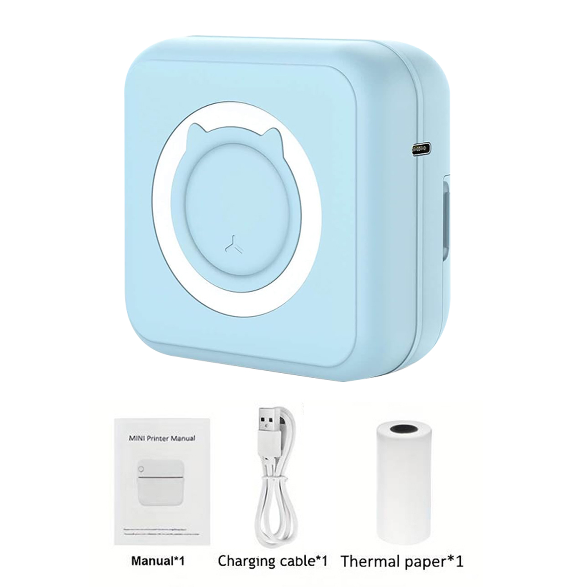 Portable Mini printer,thermal pocket Label printer, for Android or IOS ...