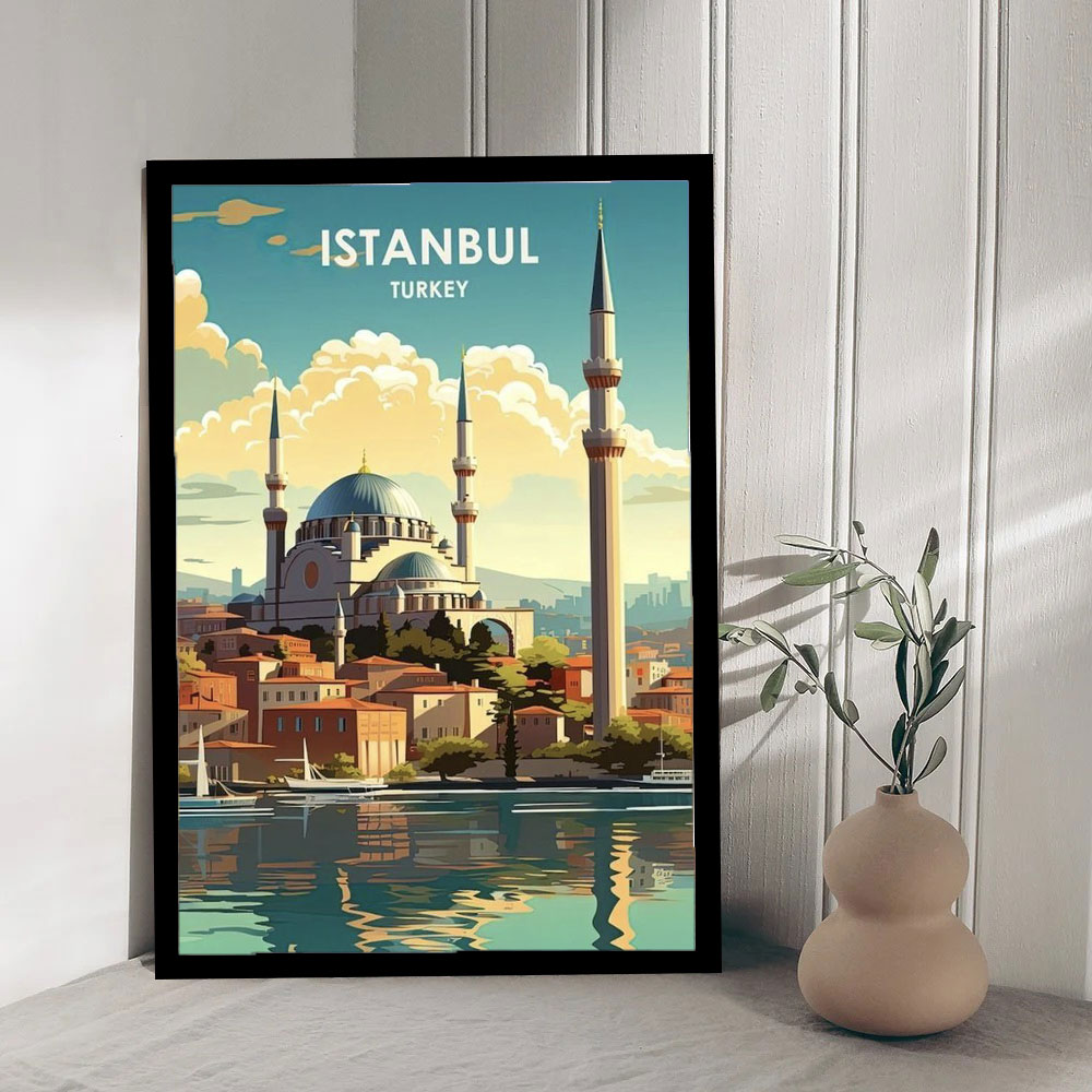 A4 Sized Poster Cities Towns Landscapes Wall Posters PVC Framed Wall ...