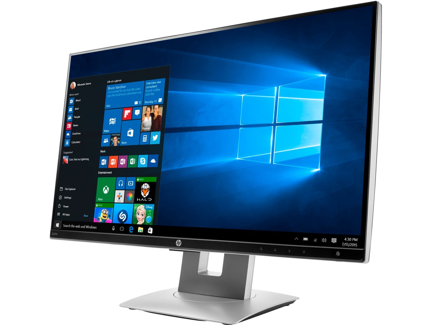 HP E230t 23 INCH LED IPS Monitor- TOUCH | Daraz.lk