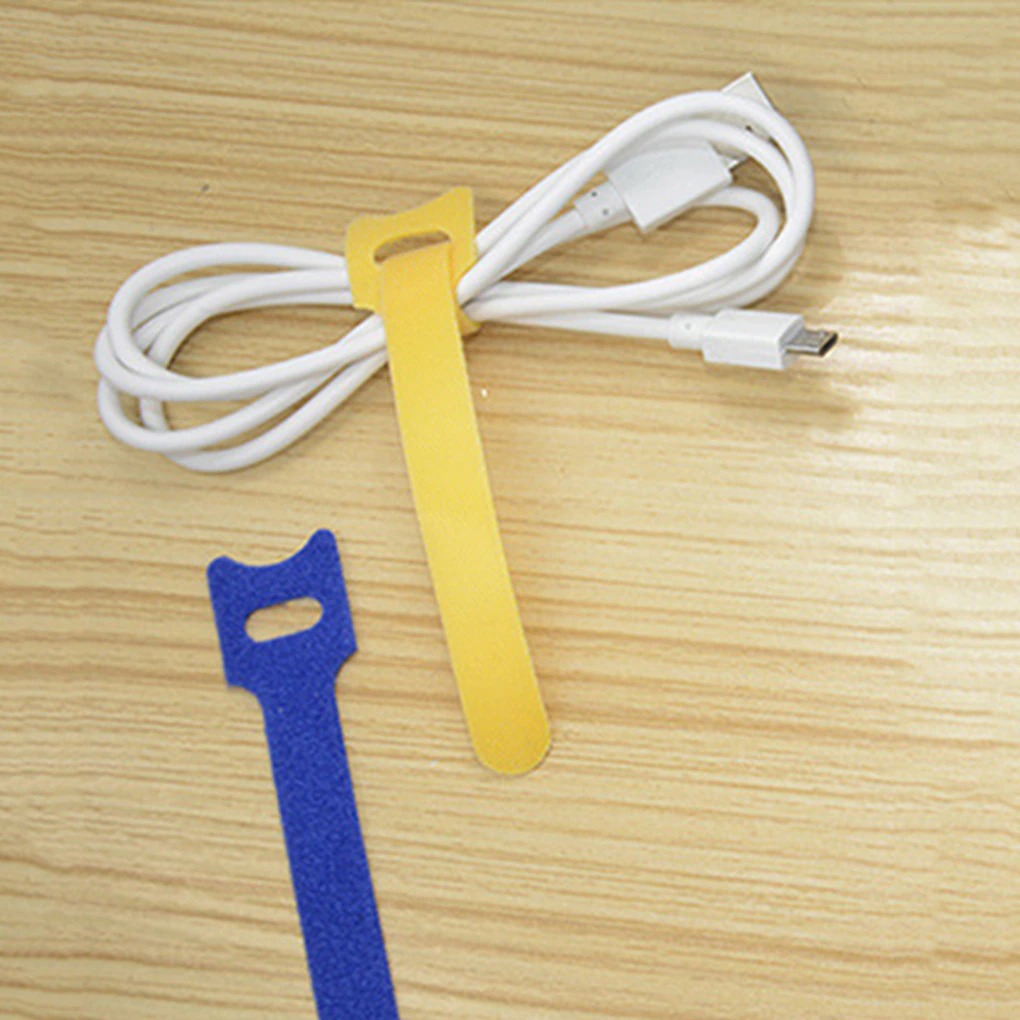 5pcs Releasable Colored Plastics Reusable Cable ties Nylon Loop Wrap ...