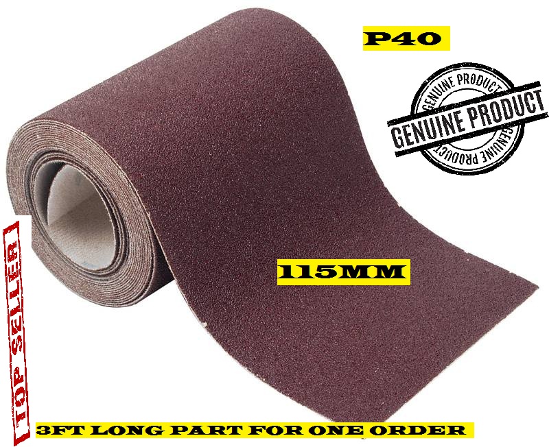 Canvas sandpaper 3ft p40 for wood steel wall painting sander power tool ...