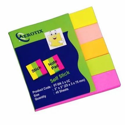 Sticky Note Stripe and full in multicolors | Daraz.lk